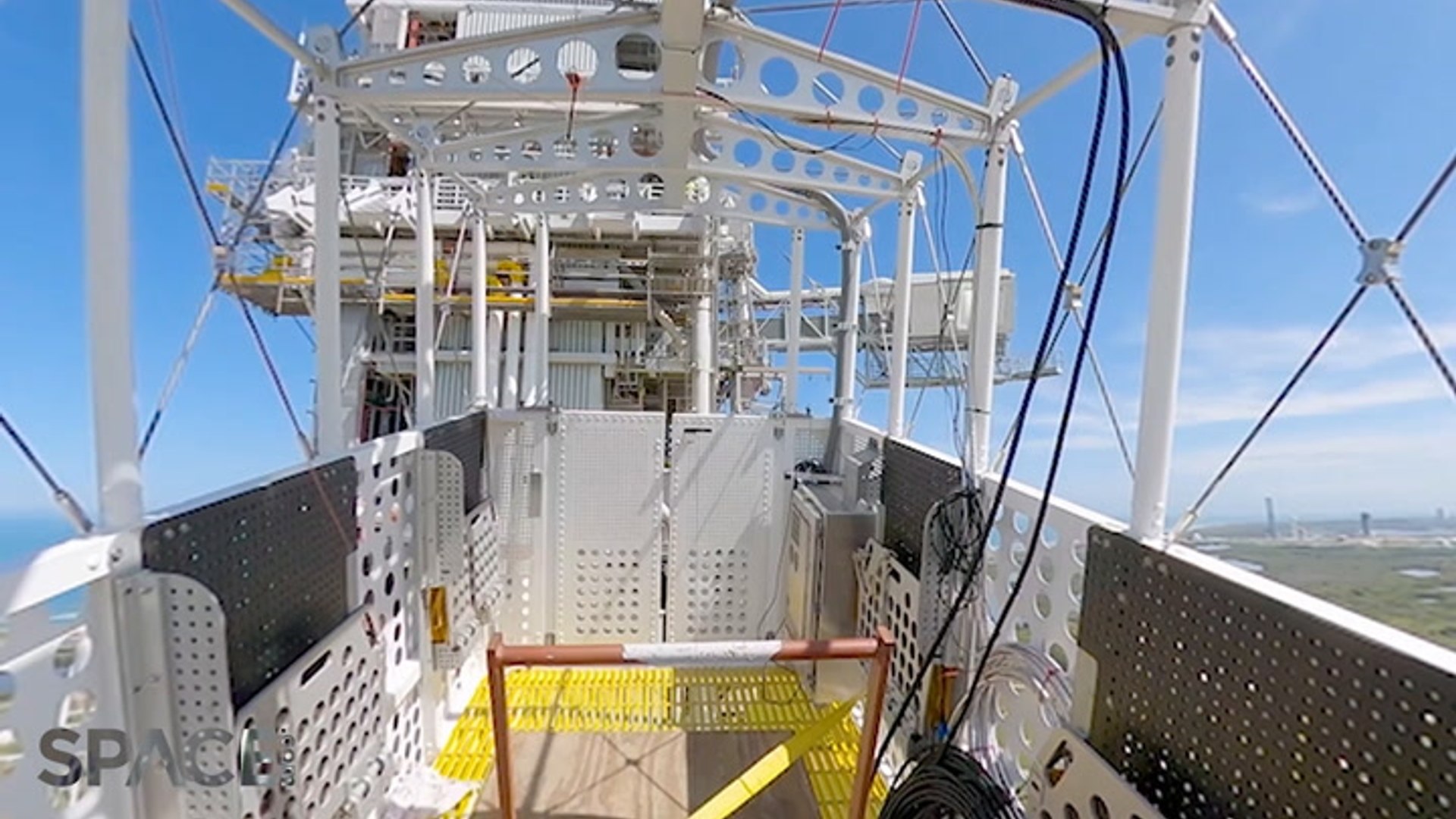 NASA's Artemis launch pad emergency basket