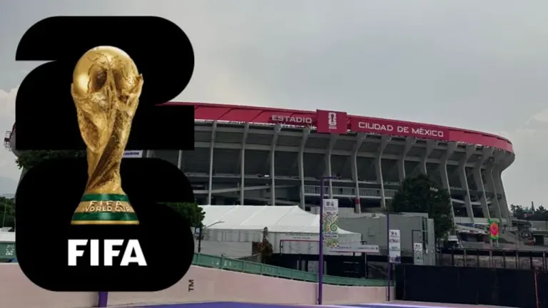 El logo de la FIFA ya se encuentra en el Estadio Banorte