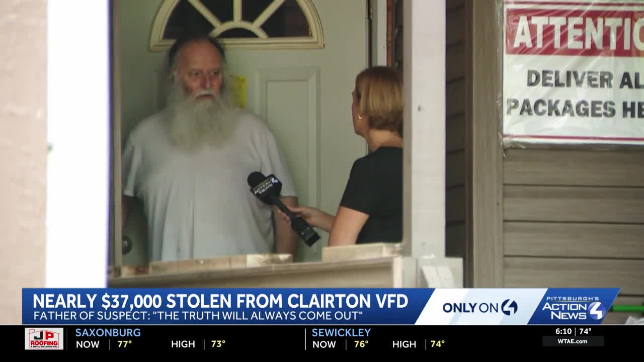 Clairton VFD treasurer accused of stealing $37K from department; father ...