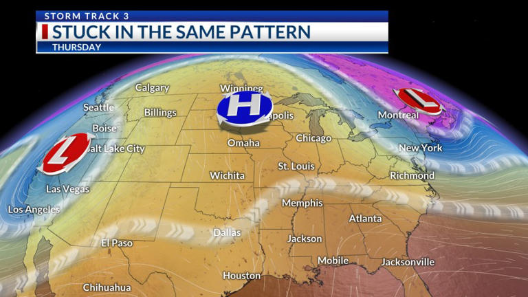 Storm Track 3 forecast: Popcorn showers and downpours linger this week