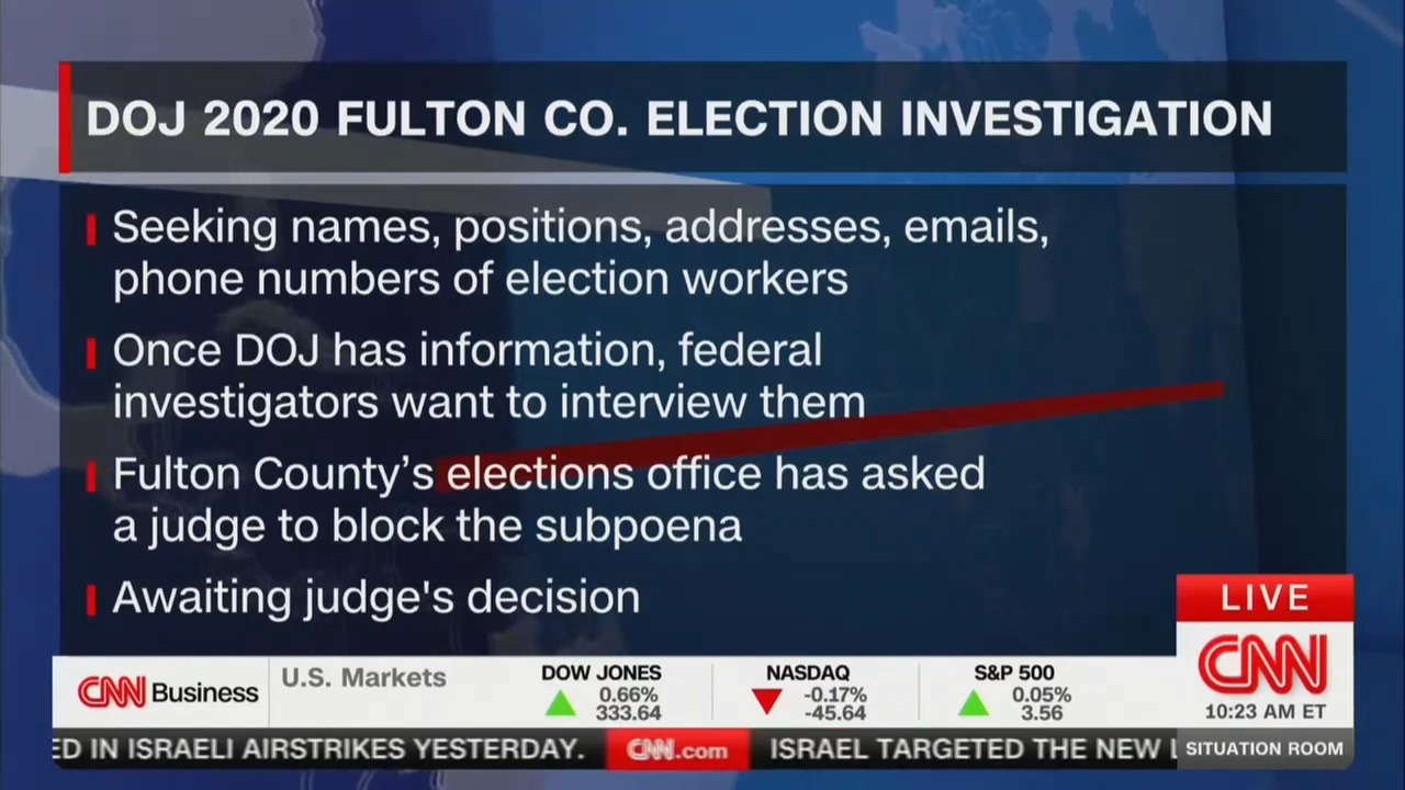 Trump DOJ 'going after' thousands of 2020 Georgia election workers amid ...