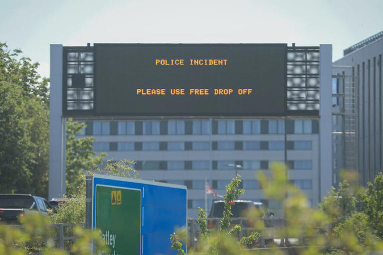 Man arrested for 'public nuisance' after Terminal 2 mayhem at ...