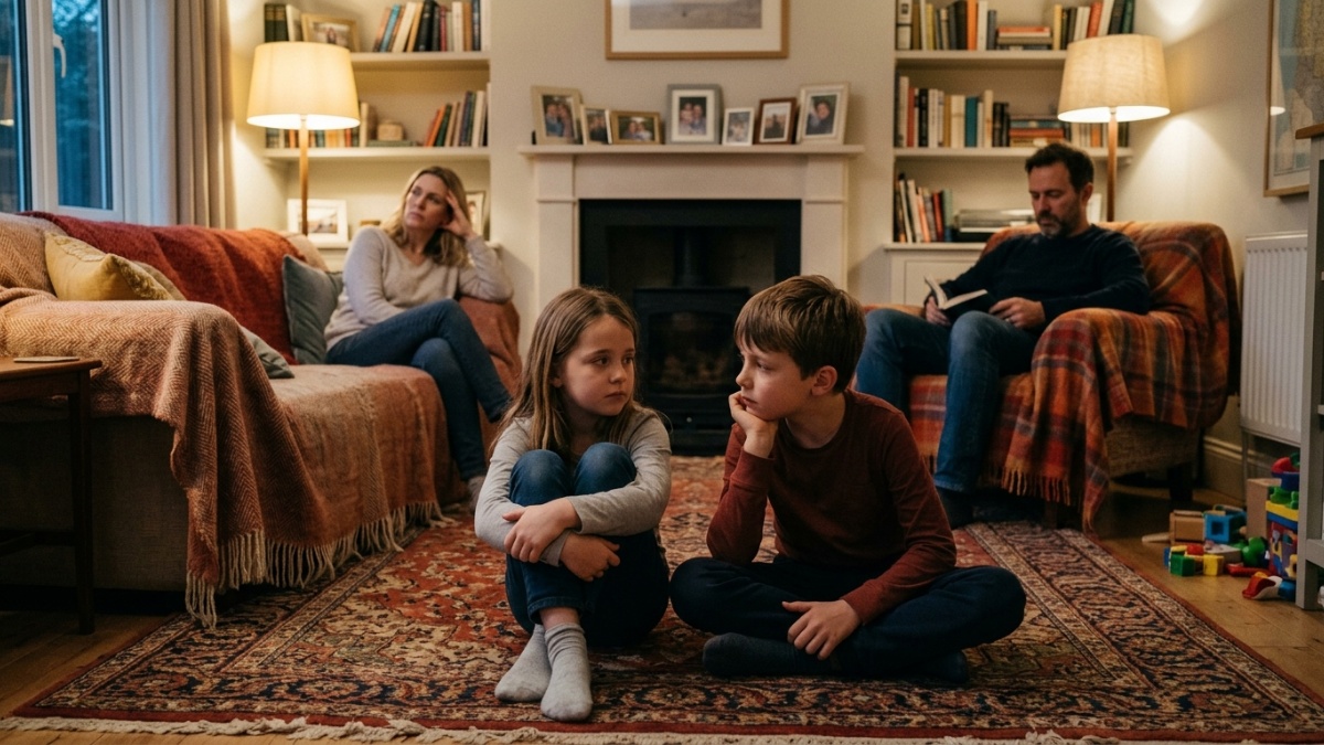 Children usually notice emotional wear and tear between their parents ...