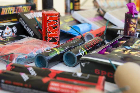 Domestic violence warrant leads to South LA fireworks cache