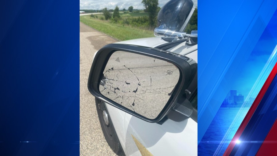 ISP sergeant’s car hit by semi during traffic stop