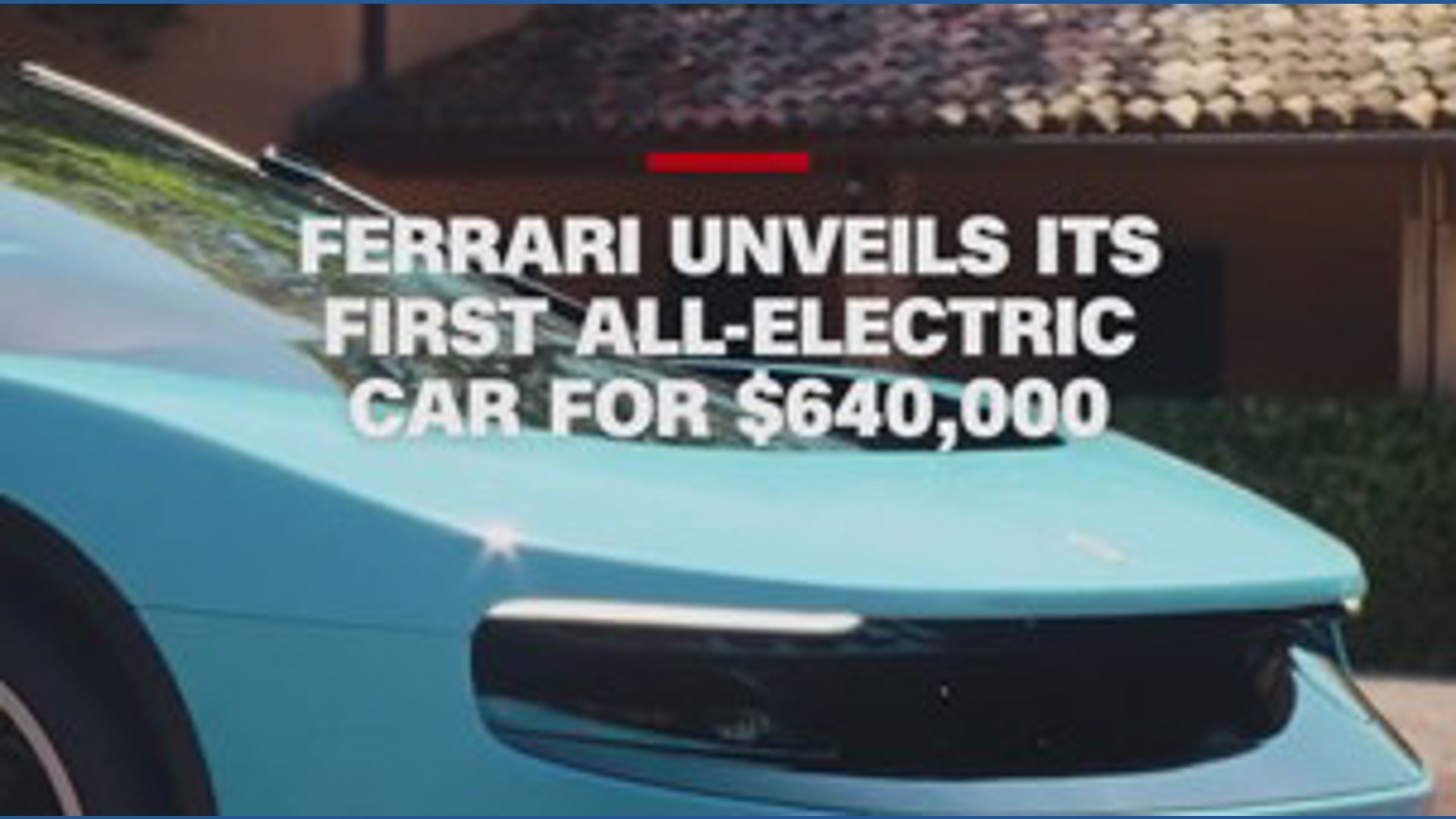 Ferrari unveils all-electric sports car