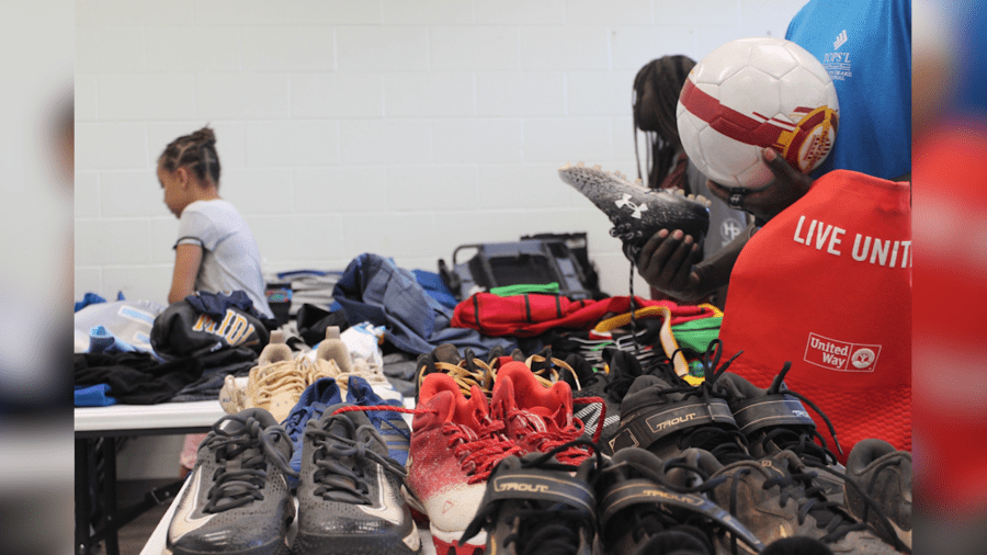 Donate gently used sports gear for annual "Play It Forward" event