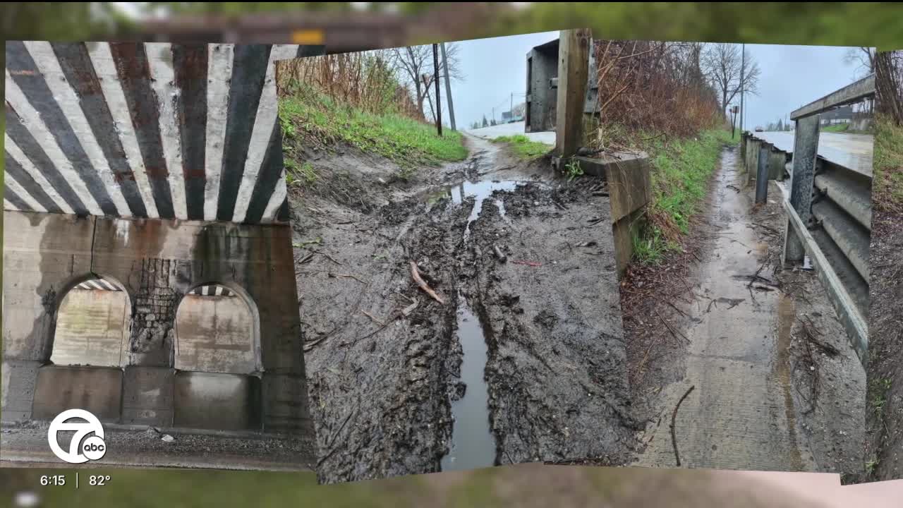 Crumbling railway overpasses has Port Huron Township residents ...