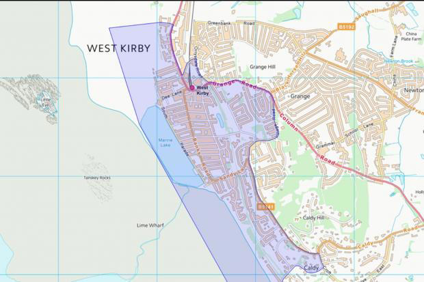 Teenagers arrested on suspicion of criminal damage and affray in West Kirby