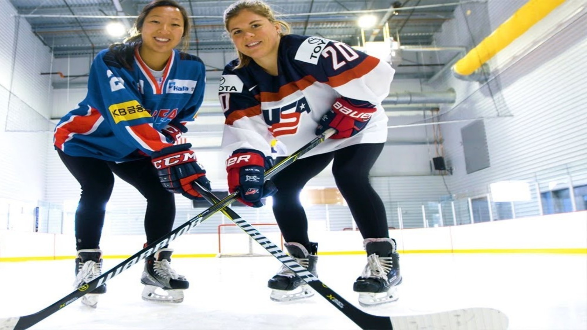 Hannah and Marissa Brandt, sisters competing for different Olympic teams