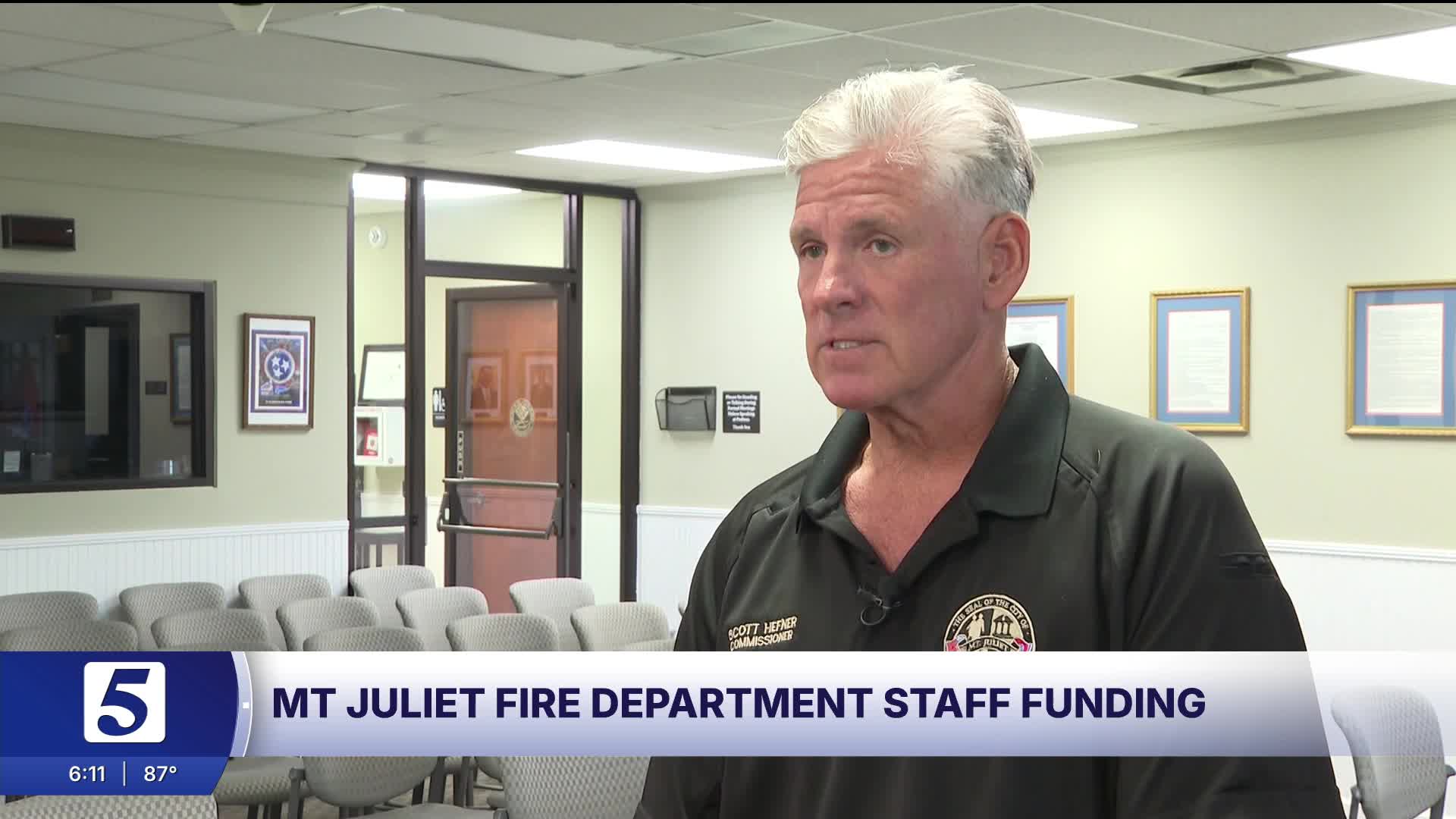 Mt. Juliet fire department staffing request denied again in proposed budget