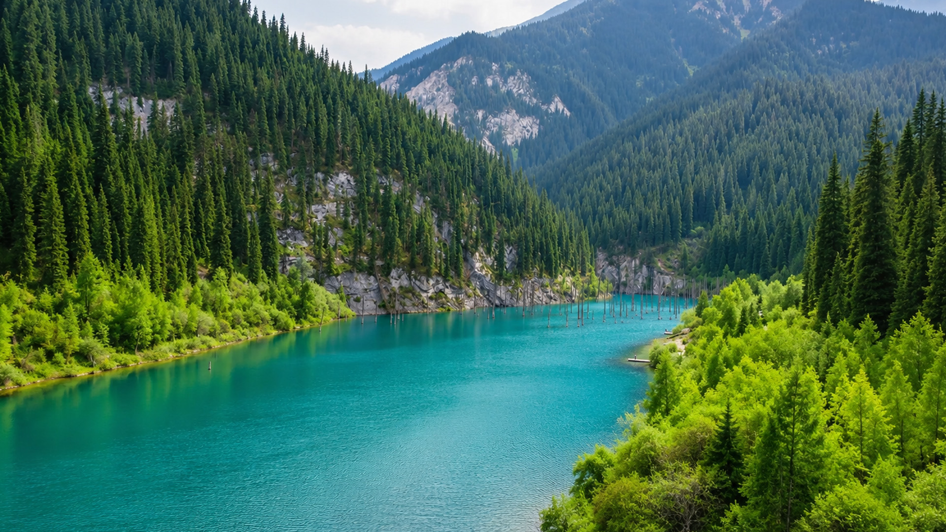 This lake was created by a massive earthquake