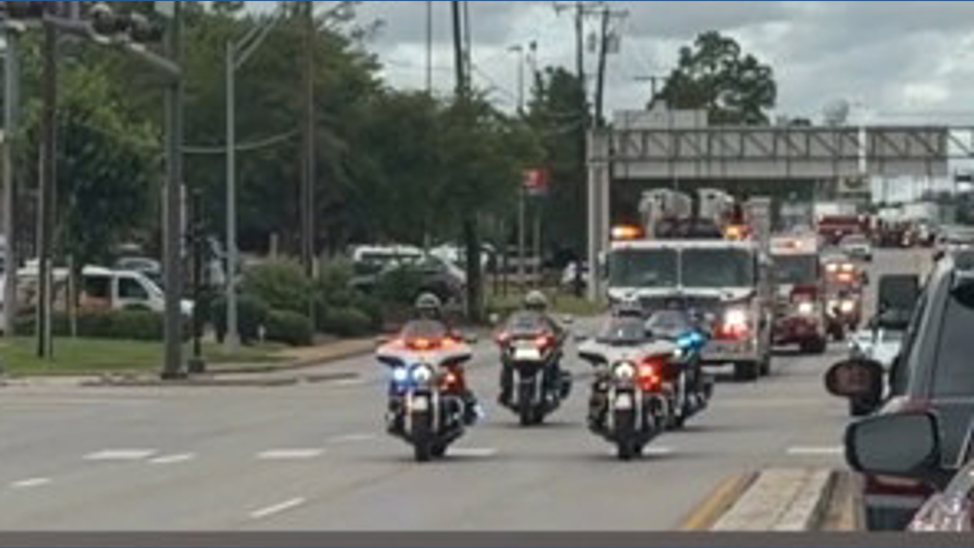 First responders honor firefighter Scott Starkey with funeral procession