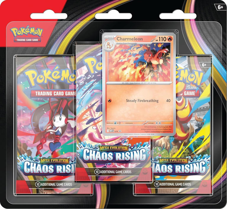 The Pokémon TCG 3-pack Chaos Rising blister has been cut at Amazon ...