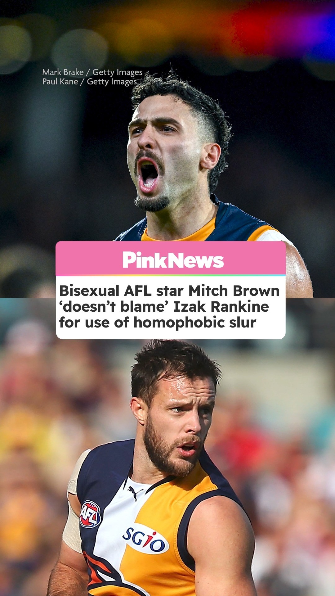 AFL's Mitch Brown defends player who used homophobic slur, blames ...