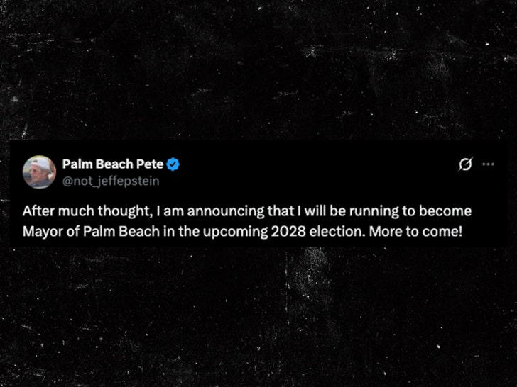 'Palm Beach Pete' announces he's running for mayor in Palm Beach, Florida
