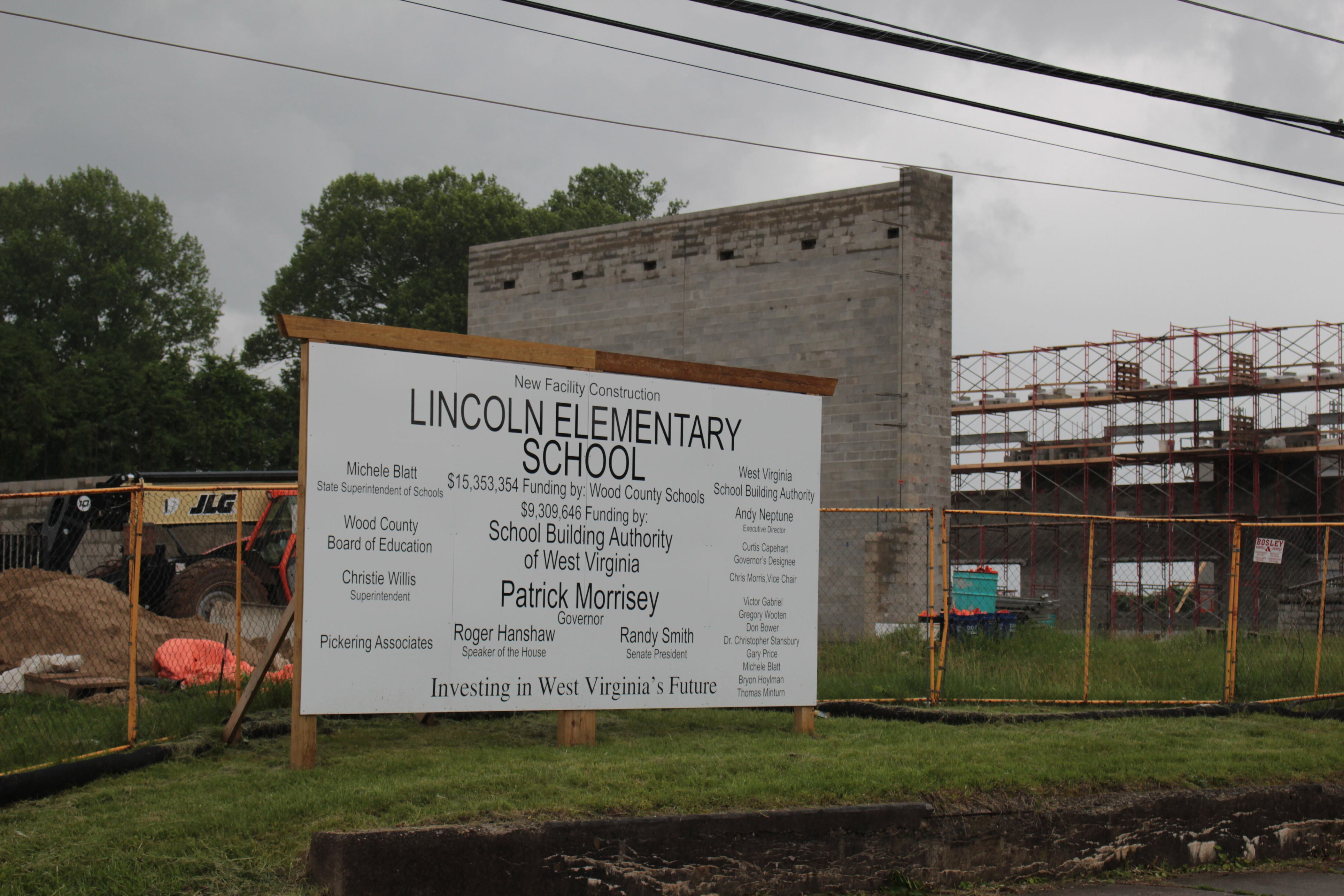 New Wood County elementary schools taking shape despite spring rain