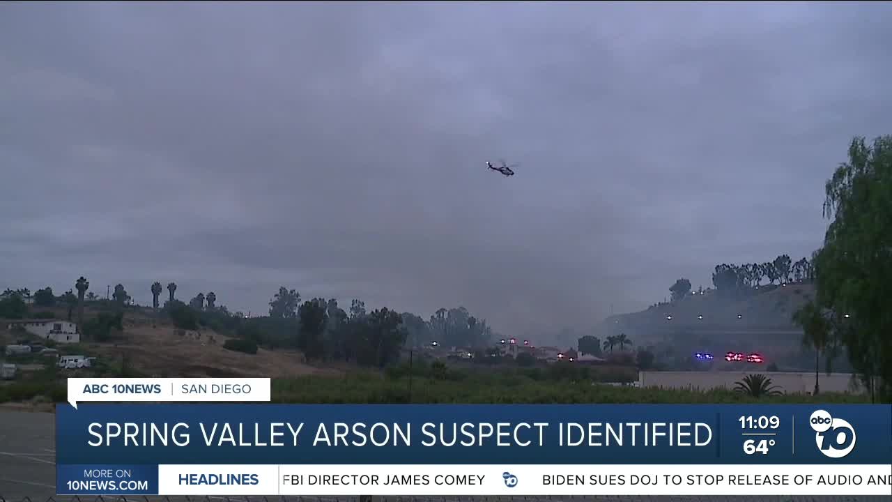 Man arrested, accused of starting Spring Valley brush fire