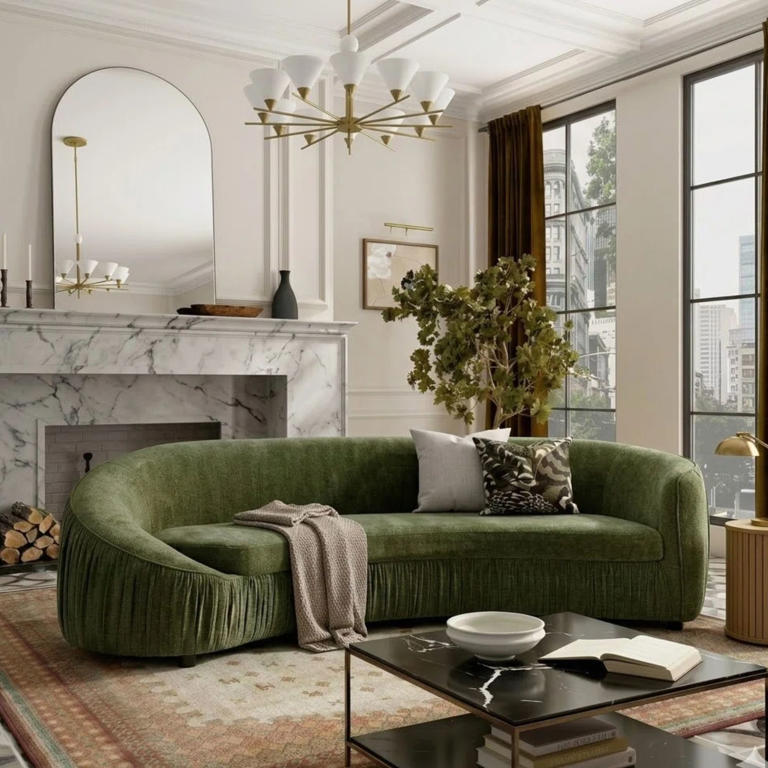 Christopher Meloni's olive sofa proves this earthy shade is the ...