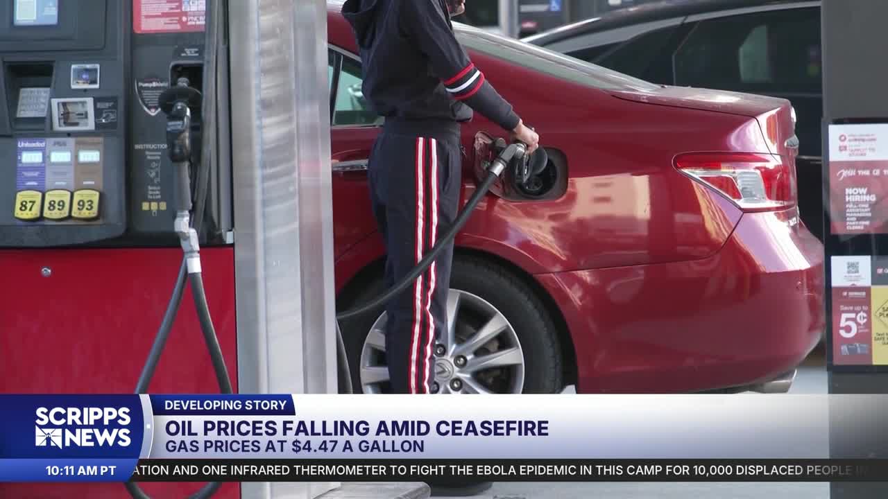 Oil prices falling as US-Iran ceasefire continues to hold