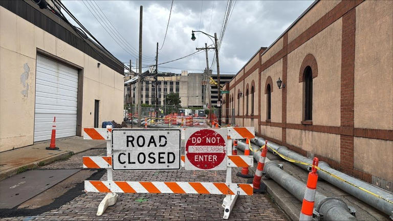 Sewer collapse in South Pearl Alley in German Village