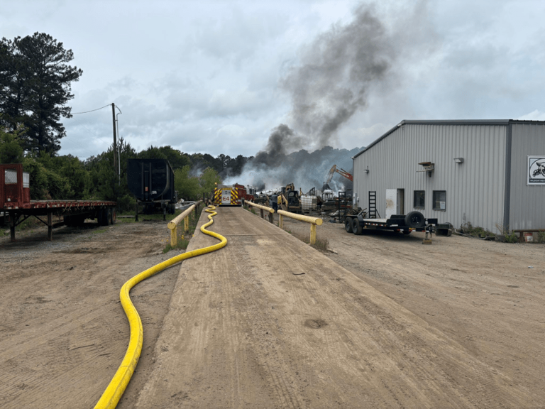 El Dorado agencies respond to afternoon fire at Wildcat Recycling