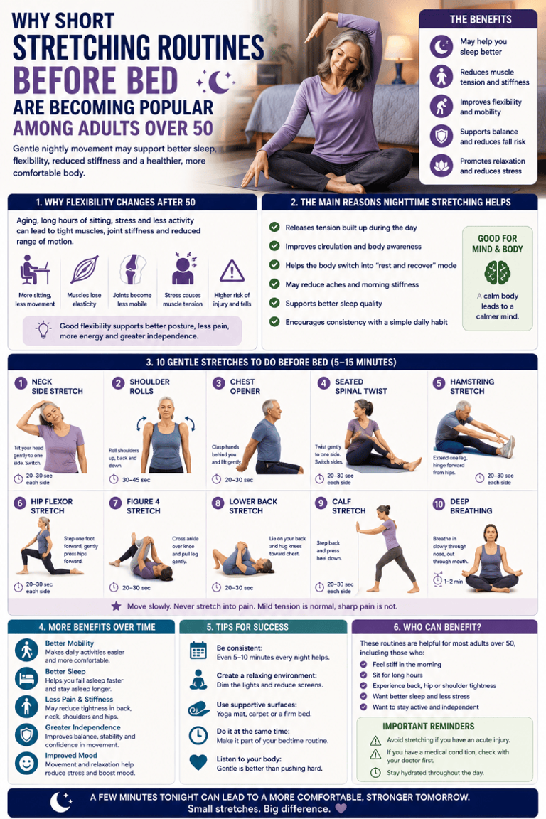 Why short stretching routines before bed are becoming popular among ...