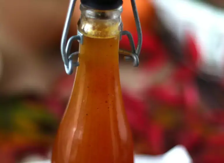 Homemade pumpkin spice syrup, perfect for your fall/winter drinks
