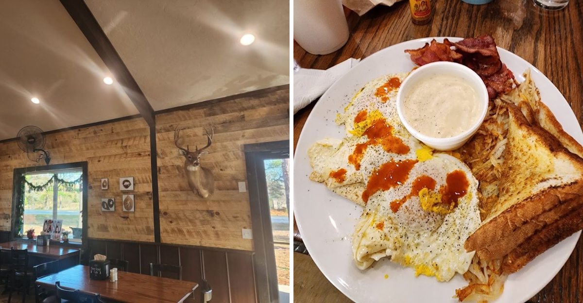 This small-town Oklahoma cafe lets you eat under a real deer stand ...