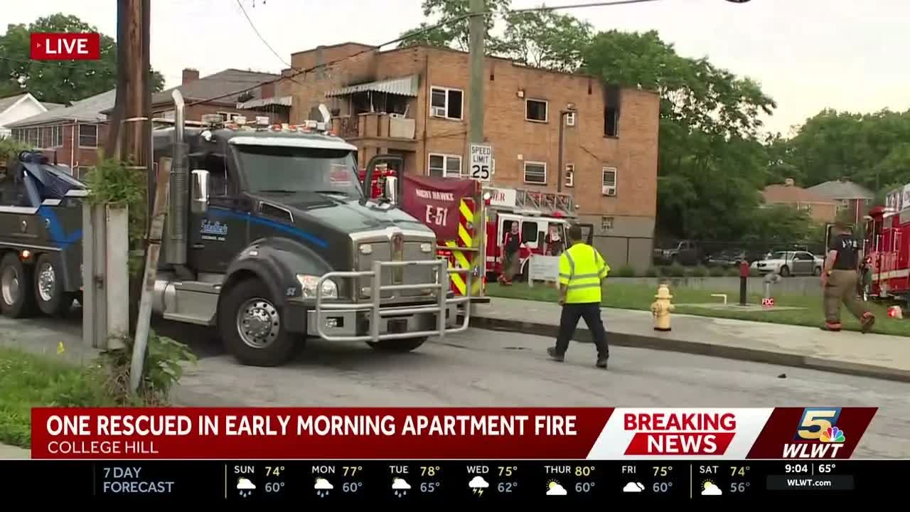 Fire engulfs apartment building in College Hill, 5 displaced, 1 ...