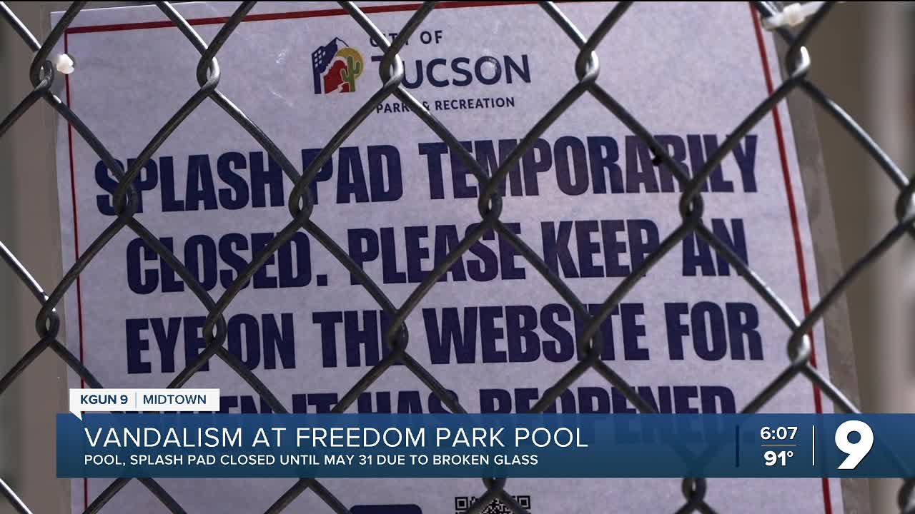 Freedom Park pool shut down after broken glass found in water