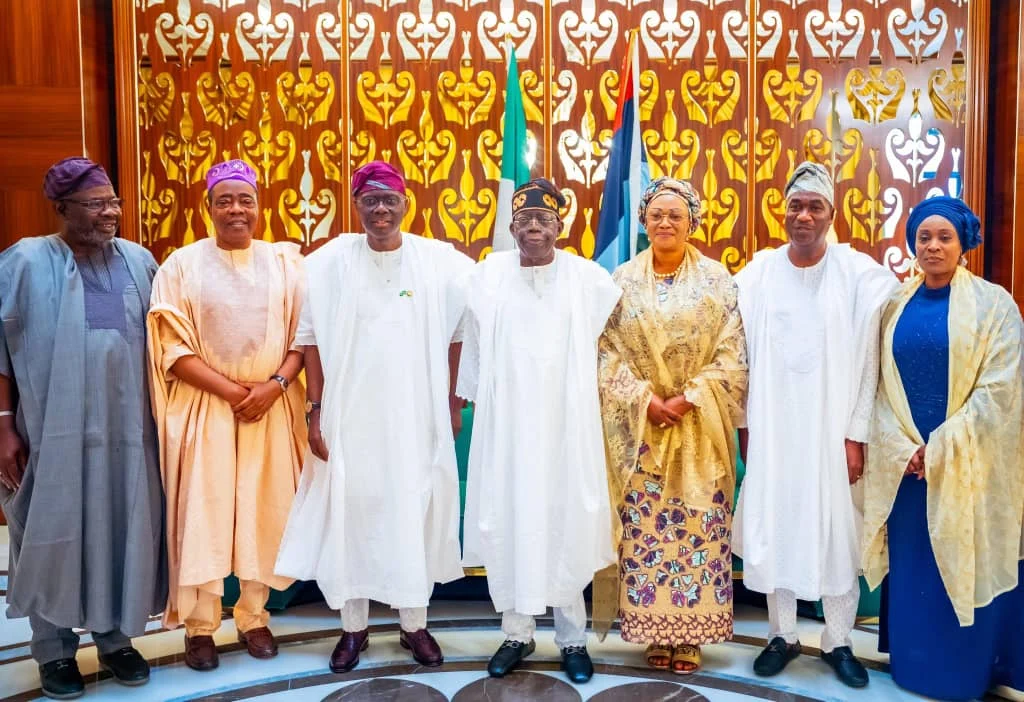 Pictorial: Sanwo-Olu, Hamzat pay Eid-el-Kabir visit to Tinubu, First ...