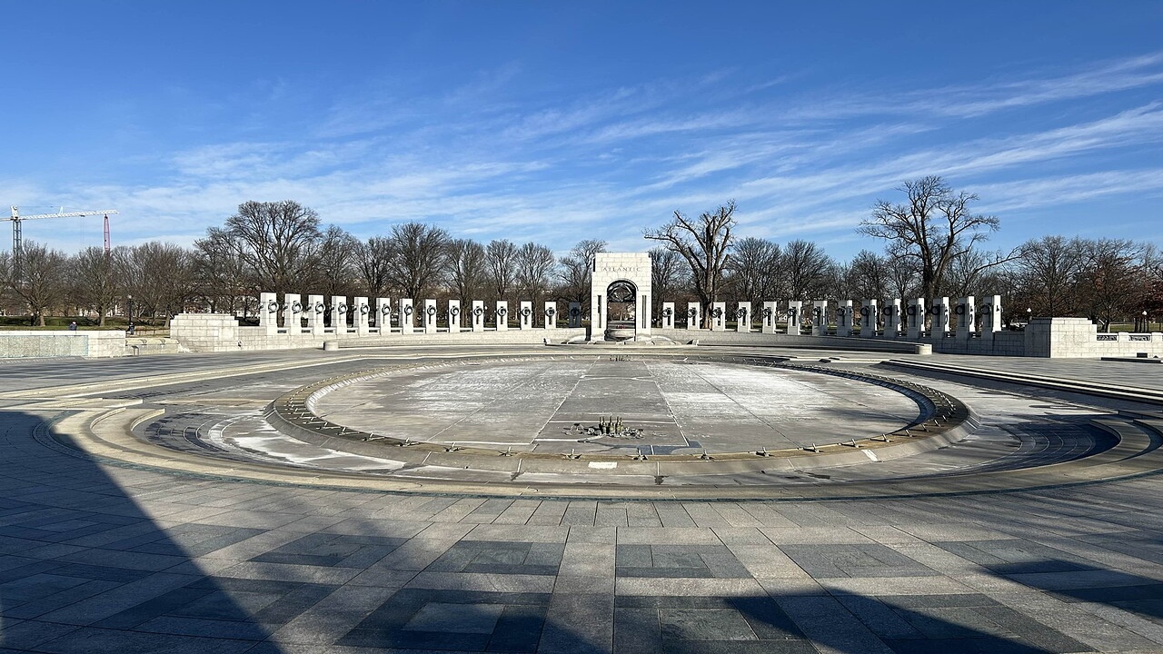 Each of the 4,048 gold stars on this DC wall stands for 100 American lives