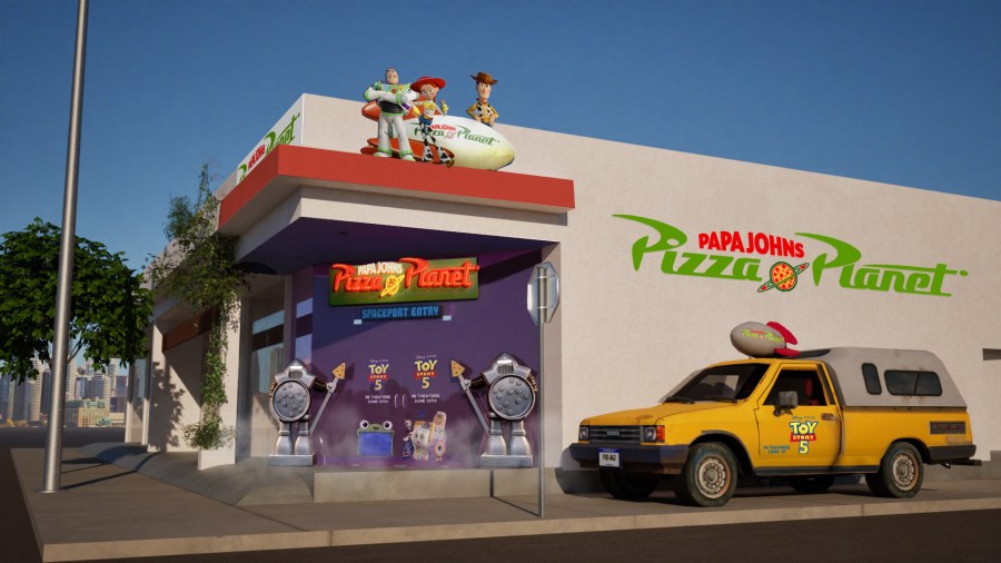 Papa Johns to open Pizza Planet pop-ups in 4 cities for 'Toy Story 5'