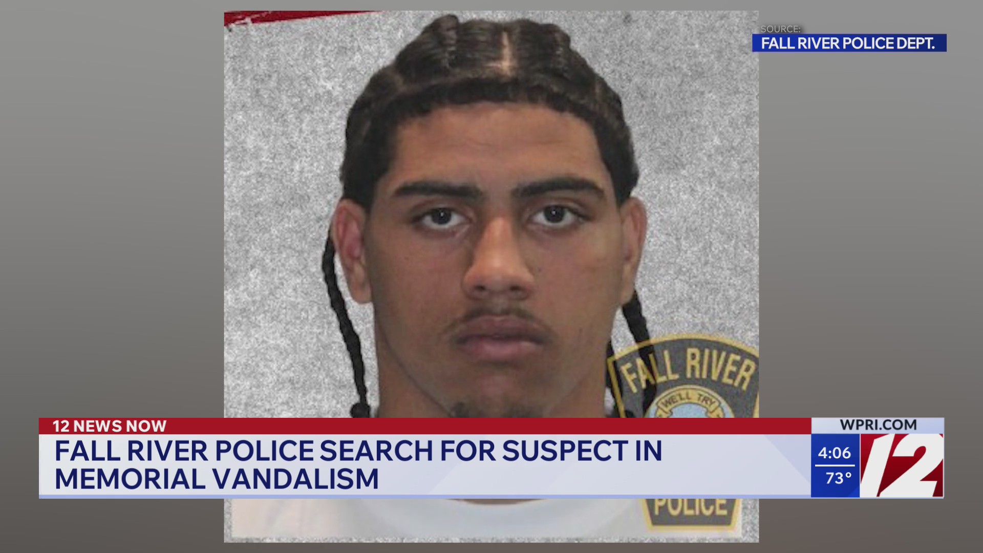 Fall River police search for suspect in memorial vandalism