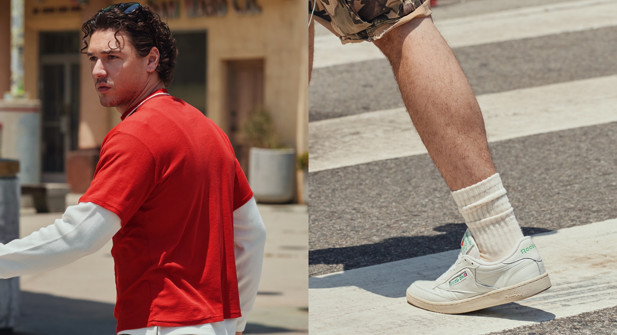 'Off Campus' star Belmont Cameli laces up a classic Reebok in LA
