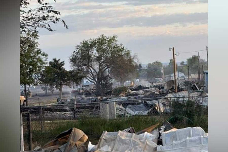 'Unpredictable' brush fire destroys homes in Mountain Home, causes injuries