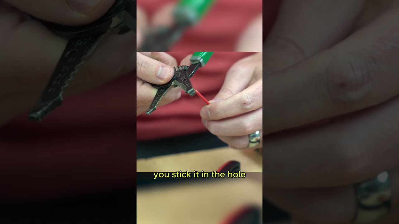 Quick wire stripper hack