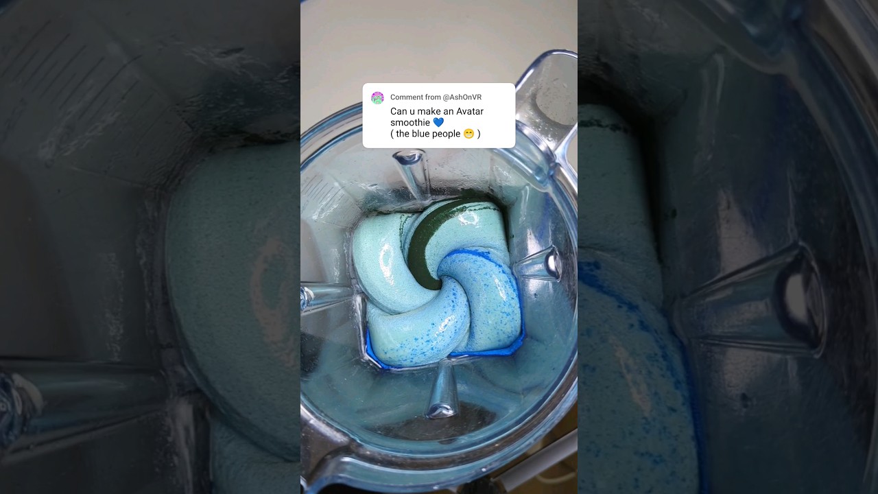 I made an Avatar smoothie 💙