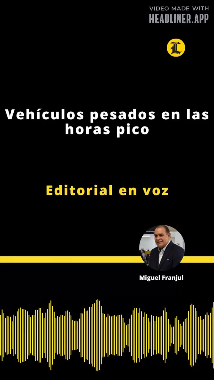 Editorial | Vehículos pesados en las horas pico