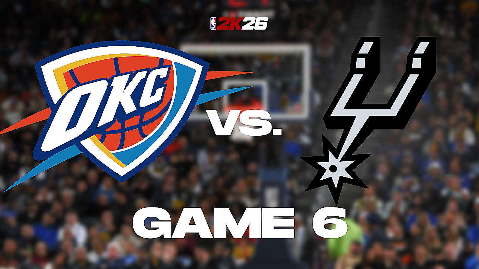 Thunder vs. Spurs game 6 results according to NBA 2K26
