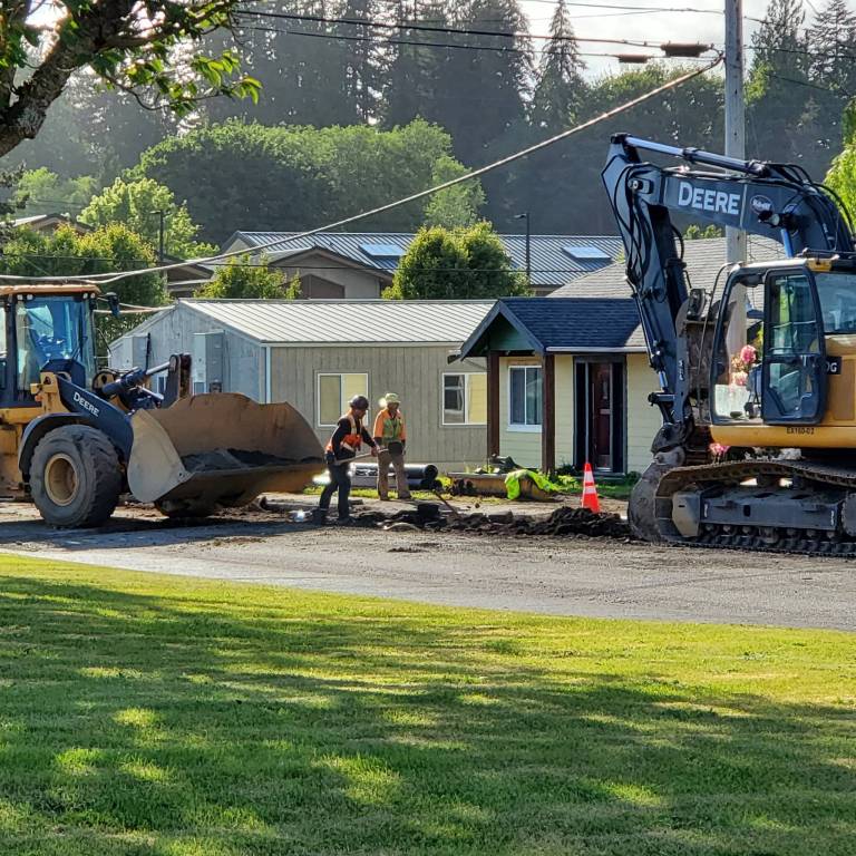 Gas leak along W Spruce Avenue in Montesano secured