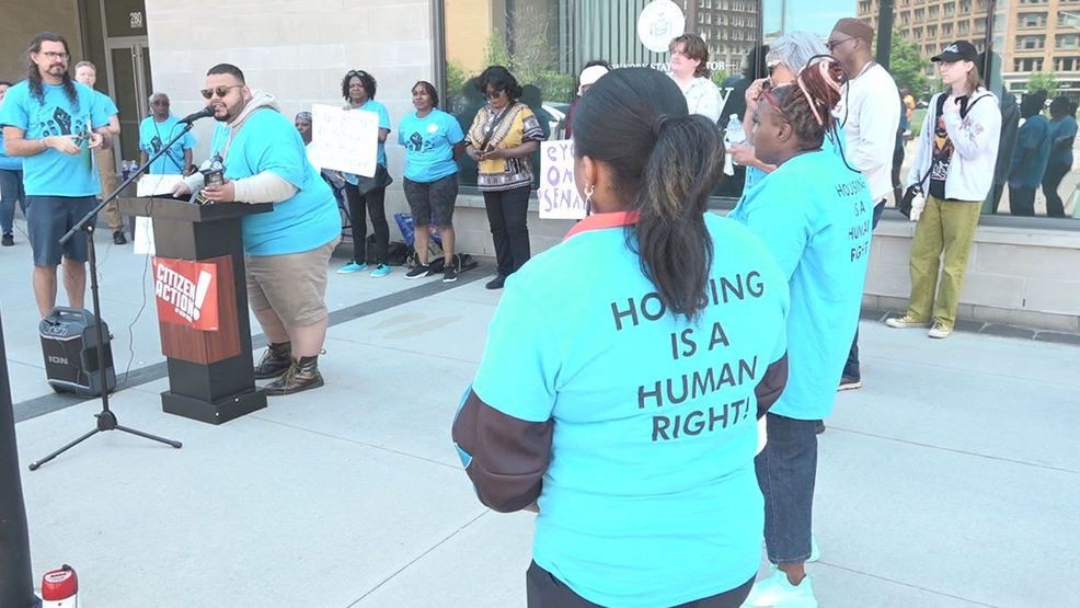 Advocates for affordable living rally for the Rest Act