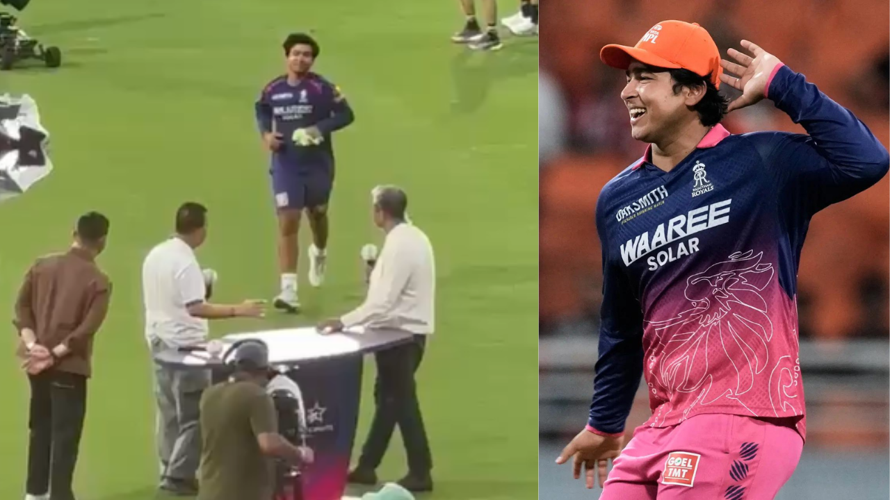 IPL 2026: Vaibhav Sooryavanshi touches Sunil Gavaskar’s feet, then ...