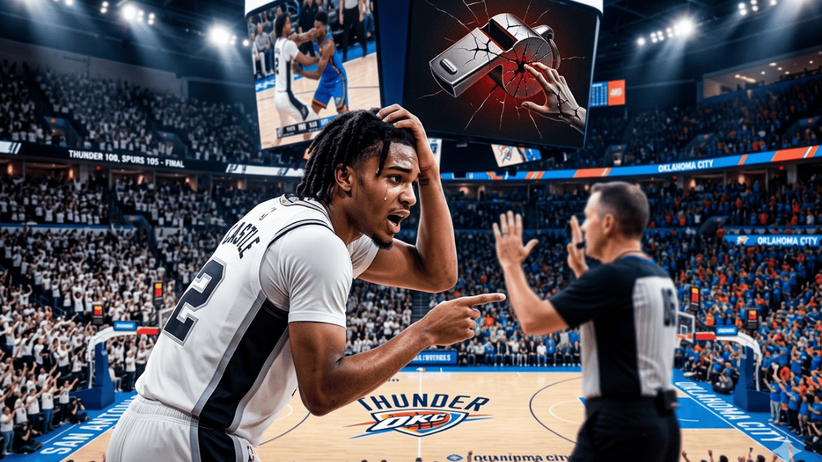Stephon Castle questions officiating after Spurs collapse against ...
