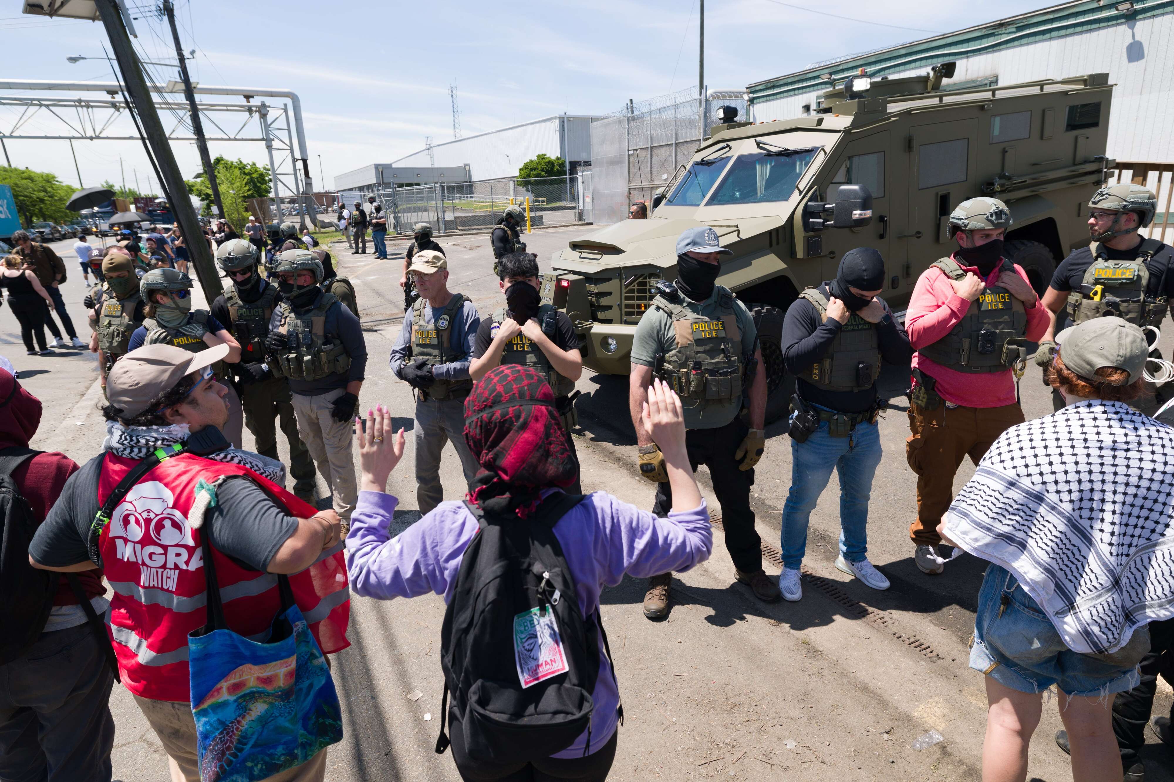 ICE blames US senator for being pepper sprayed as another senator calls ...