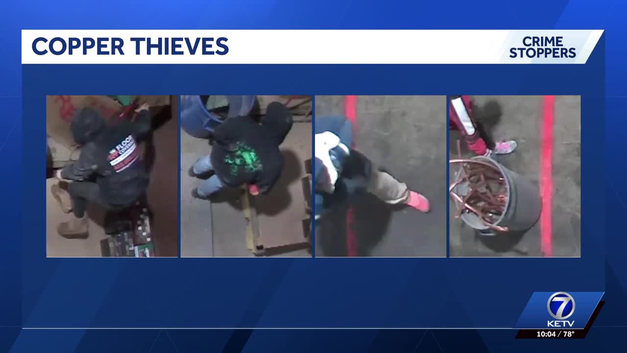Caught on camera: Copper thieves hit Omaha business 4 times