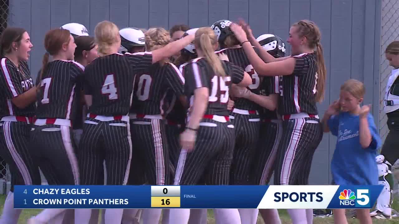 Crown Point High School softball blanks Chazy 16-0 in the Class D ...