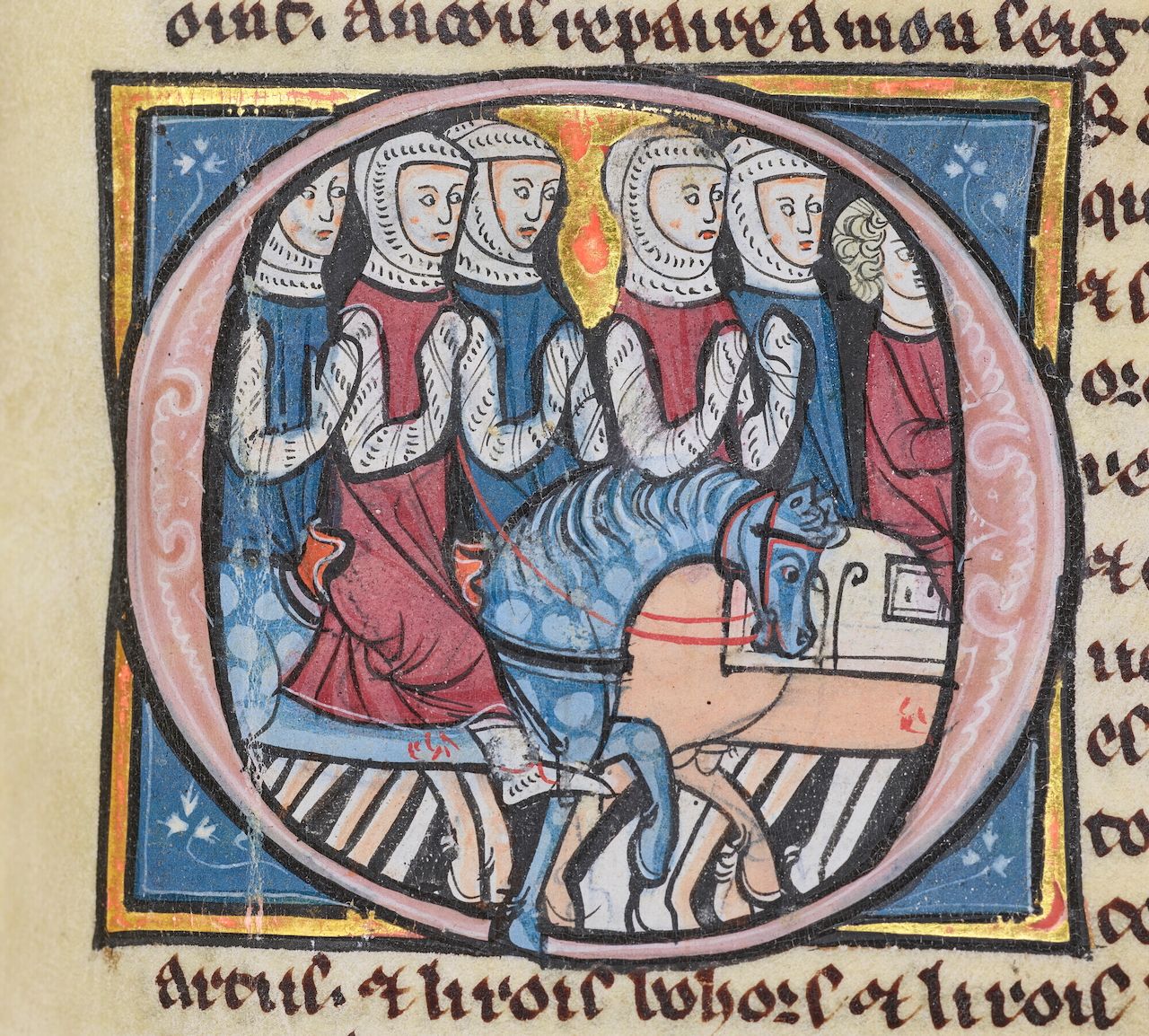 See the stunning medieval manuscript telling tales of King Arthur, in ...