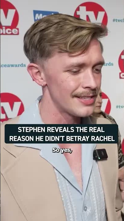 The Traitors star Stephen reveals why he didn't betray Rachel